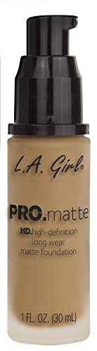 L.A. Girl Pro Matte Foundation, Medium Beige, 1 Fluid Ounce