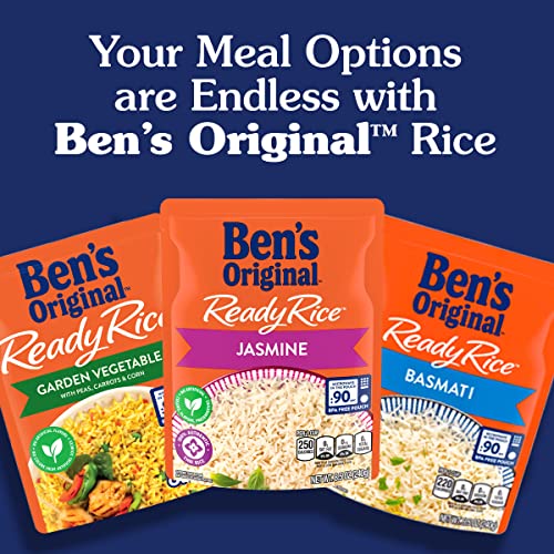 BEN'S ORIGINAL Ready Rice Coconut Jasmine Flavored Rice, Easy Dinner Side, 8.5 OZ Pouch (Pack of 12)