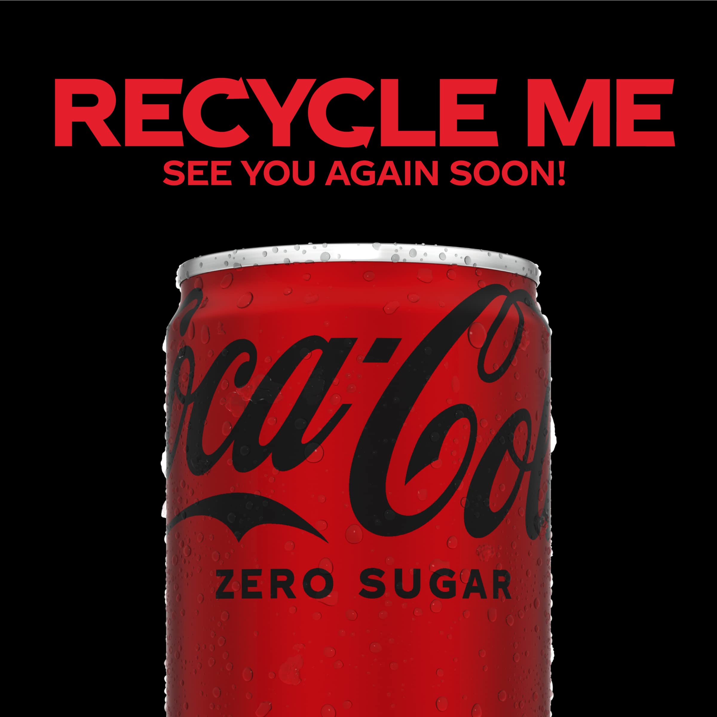 Coca-Cola Coke Zero Sugar Diet Soda Soft Drink, 7.5 fl oz, 10 Pack