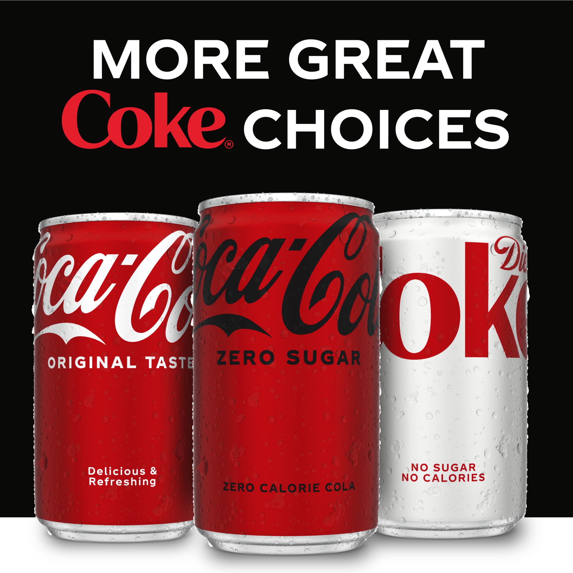 Coca-Cola Coke Zero Sugar Diet Soda Soft Drink, 7.5 fl oz, 10 Pack