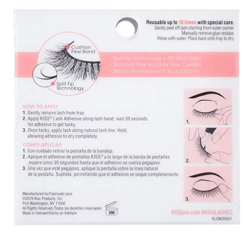 Kiss Lash Couture Naked Drama Chiffon (Pack of 3)