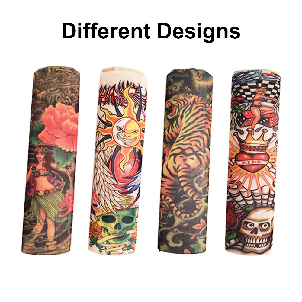 GTLZLZ Temporary Tattoo Sleeve for Kids - 10PCS Arts Fake Slip on Arm Sunscreen Sleeves,UV Sun Protection Cooling Arm Sleeves for Kid Child Baby