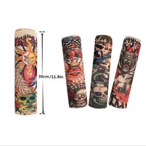 GTLZLZ Temporary Tattoo Sleeve for Kids - 10PCS Arts Fake Slip on Arm Sunscreen Sleeves,UV Sun Protection Cooling Arm Sleeves for Kid Child Baby