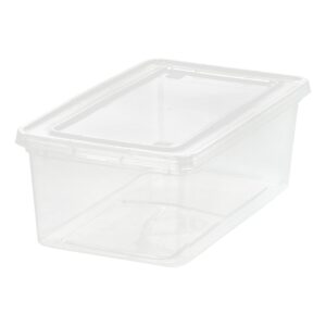 5 quart clear storage box, 18 pack