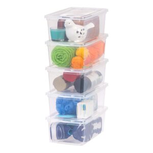 5 Quart Clear Storage Box, 18 Pack