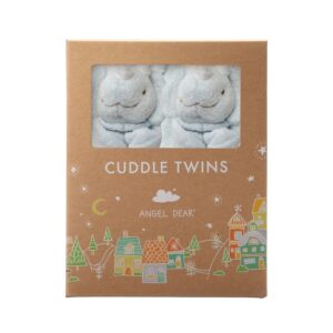 angel dear - blue dino, cuddle twins set