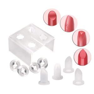 AKOAK 9 Pcs/Set Simple DIY Lipstick Mould,Creative and Lovely Various Shapes of Lipstick Making Mould for 12.1mm Lipstick Tube,Nail/Flower/Beak/Diamond