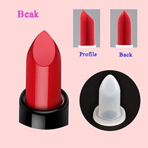 AKOAK 9 Pcs/Set Simple DIY Lipstick Mould,Creative and Lovely Various Shapes of Lipstick Making Mould for 12.1mm Lipstick Tube,Nail/Flower/Beak/Diamond