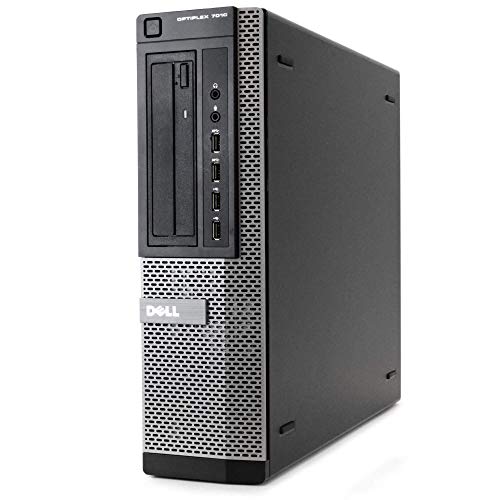 Dell Optiplex 7010 Desktop PC, Intel Core i5-3470 3.2 GHz, 8GB RAM, 500GB HDD, Keyboard/Mouse, WiFi, Dual 17" LCD Monitors (Brands Vary), DVD, Windows 10 (Renewed)