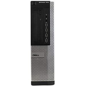 Dell Optiplex 7010 Desktop PC, Intel Core i5-3470 3.2 GHz, 8GB RAM, 500GB HDD, Keyboard/Mouse, WiFi, Dual 17" LCD Monitors (Brands Vary), DVD, Windows 10 (Renewed)