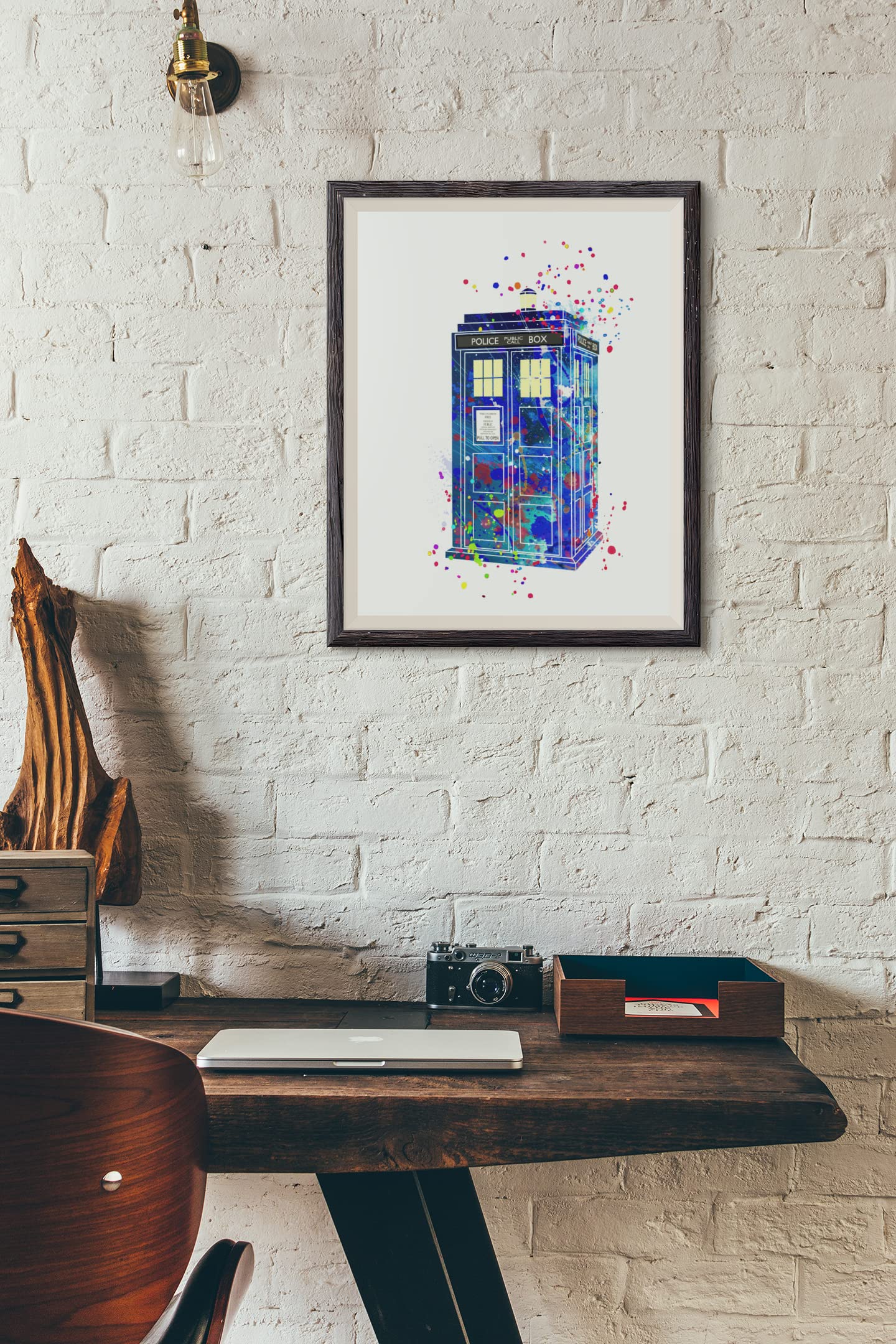 Tardis time machine Prints, Doctor Who Watercolor, Nursery Wall Poster, Holiday Gift, Kids and Children Artworks, Digital Illustration Art