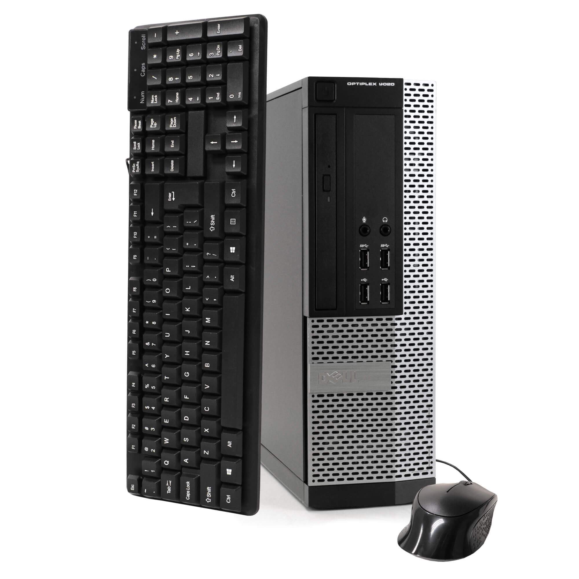 Dell Optiplex 9020 Desktop PC, Intel Core i5 3.2 GHz, 8 GB RAM, New 1 TB HDD, Keyboard/Mouse, WiFi, 19" LCD Monitor (Brands Vary), DVD, Windows 10 Pro, (Renewed)