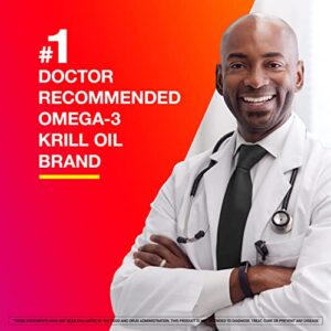 MegaRed Omega-3 Blend Total Body + Refresh 500mg Softgels, (65 Count in a Bottle), Easily Absorbed Krill Oil, to Support Your Heart, Joints, Brain & Eyes