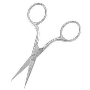 HAGUPIT Small Precision Embroidery Scissors, 4" Forged Stainless Steel Sharp Pointed Tip Detail Shears for DIY Craft Thread Cutting, Needlework Yarn & Sewing