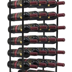 Sorbus Wine Rack Freestanding Floor - Wine Bottle Holder Holds 40 Bottles of Wine - 40 Bottle Capacity Wine Storage for Any Bar, Wine Cellar, Kitchen, Dining Room