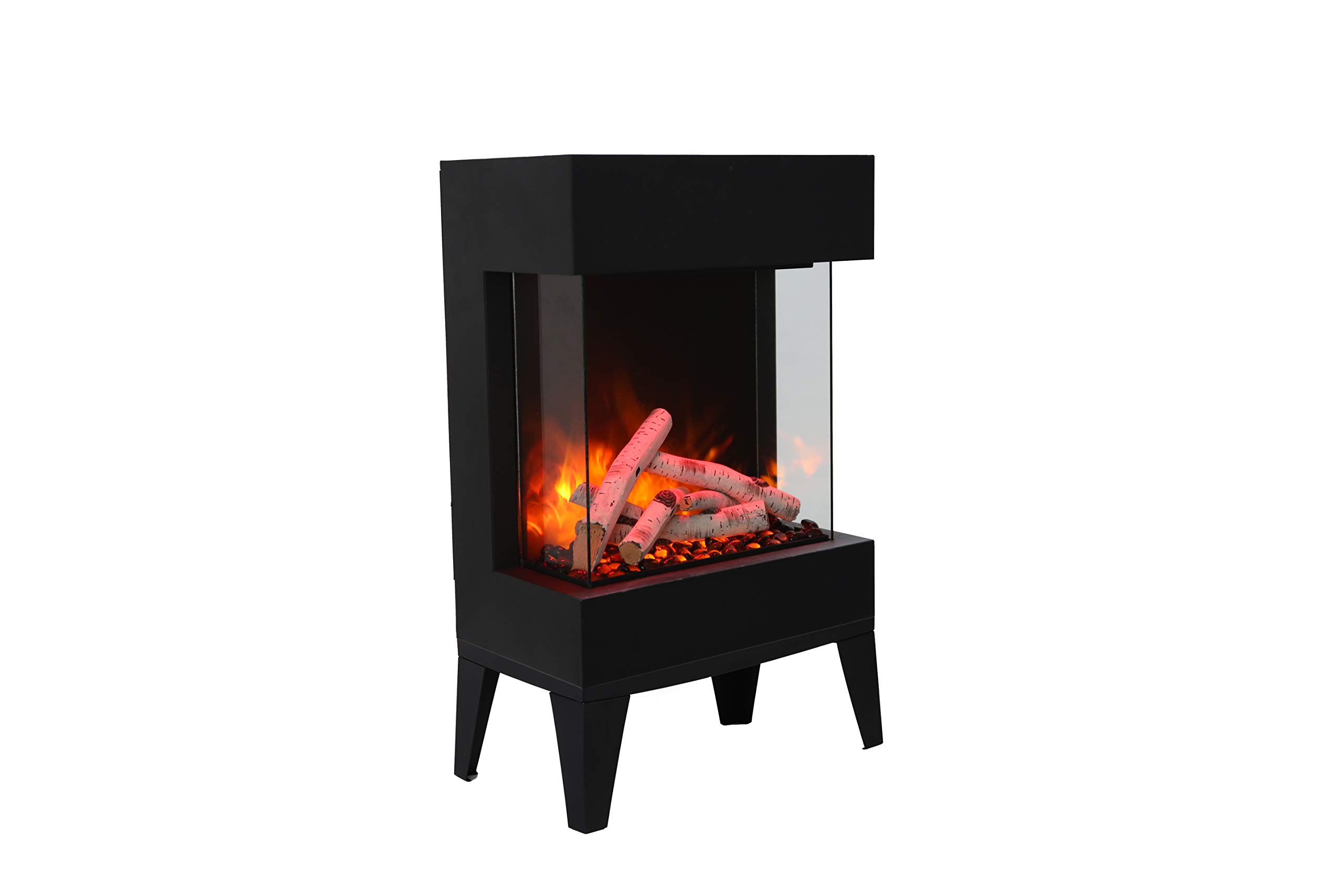 Amantii Stylish Cube 3-Sided Electric Fireplace