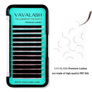 Eyelash Extensions 0.15 C Curl 15mm Lash Extensions Supplies Individual Lashes Premium Silk Volume & Classic Lash Soft Matte Dark Professional Eyelashes Extension (0.15-C-15mm)