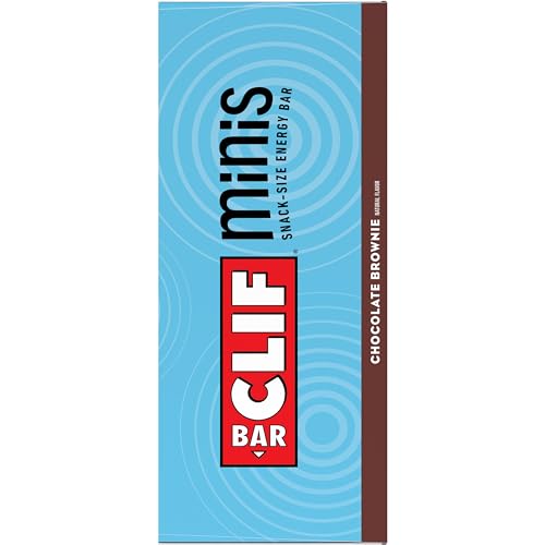 CLIF BAR Minis - Chocolate Brownie Flavor - Made with Organic Oats - 4g Protein - Non-GMO - Plant Based - Snack-Size Energy Bars - 0.99 oz. (20 Pack) - CASE