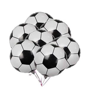 10pcs soccer balloons, 18 inch soccer ball balloons soccer helium balloons mylar soccer balloon for soccer party decorations soccer birthday decorations soccer decorations for party world cup decor