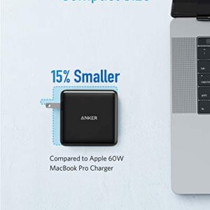 Anker 60W PIQ 3.0 & GaN Tech Dual Port Charger, PowerPort Atom III (2 Ports) Charger with a 45W USB C Port, for USB-C Laptops, MacBook, iPad Pro, iPhone, Galaxy, Pixel and More