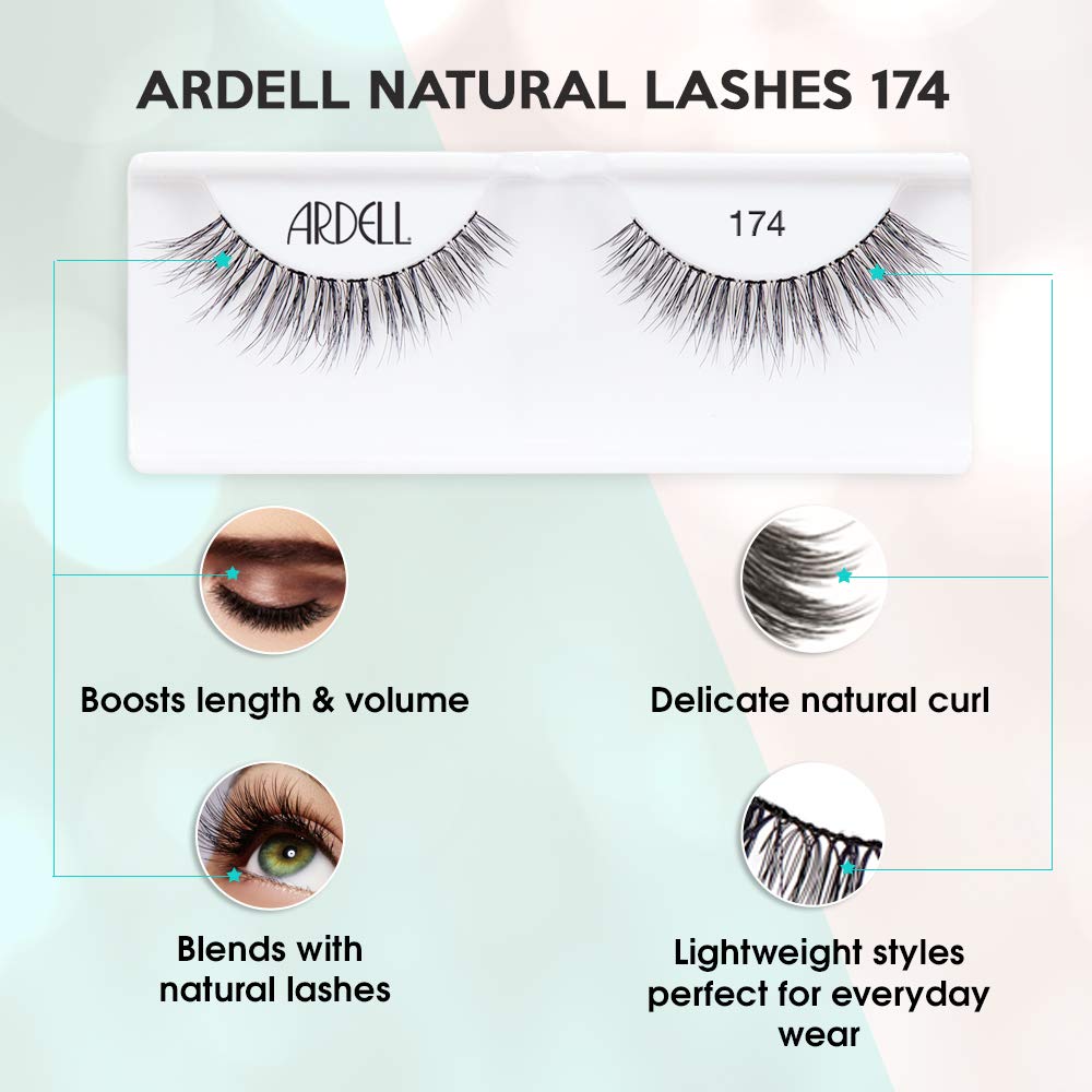 Ardell Lashes Natural 174, 4 Pack