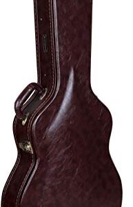 Crossrock CRW600DBR Dreadnought Guitar Case, Multi-layer Wood Case, Arch-top Style, Vintage Brown