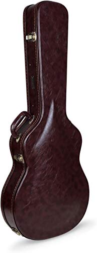 Crossrock CRW600DBR Dreadnought Guitar Case, Multi-layer Wood Case, Arch-top Style, Vintage Brown