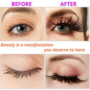 Mink Lashes 3D False Eyelashes 25 mm Long Lashes Reusable Eyelashes for Dramatic Helloween Christimas Eye Makeup 2 Pairs LINGSTAR (Not inclue glue)