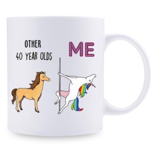 shefine 40th birthday gifts for women - 1984 birthday gifts for women, 40 years old birthday gifts coffee mug for mom, wife, friend, sister, her, colleague, coworker - 11oz