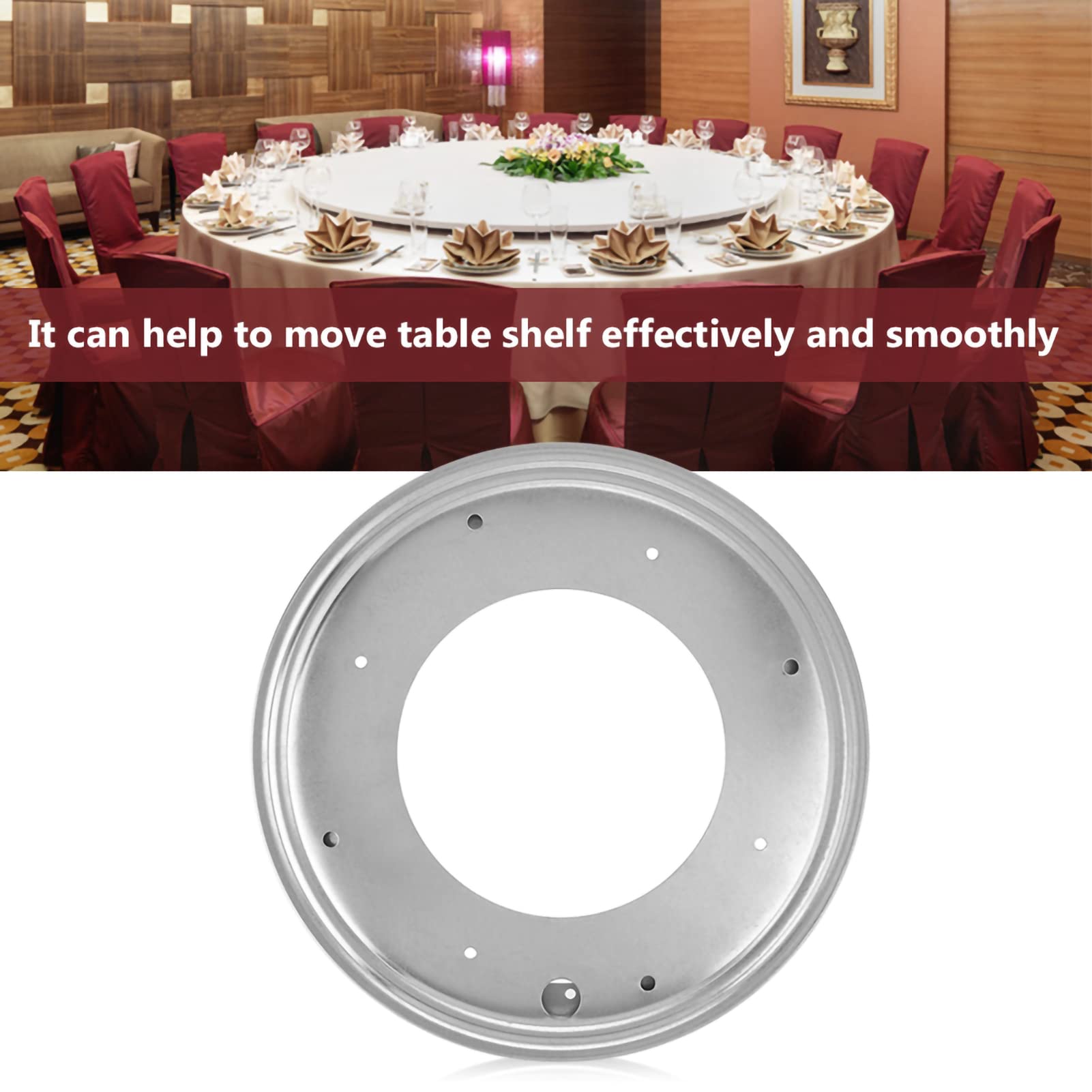 V BESTLIFE 12 Round Turntable Bearing Plate Lazy Susan Table Kitchen Cabinet Organizer for Kitchen Display Table