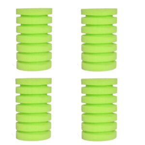 upettools aquarium biochemical sponge filter, ultra quiet aquarium air pump bio sponge fish tank foam filter (green sponge 4 packs)