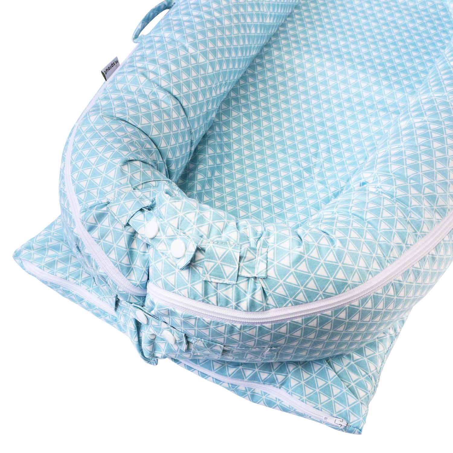 Hi Sprout Newborn Baby Nest Change Extra Cover (Suit for All Dockatot Deluxe Docks) - Blue Ocean