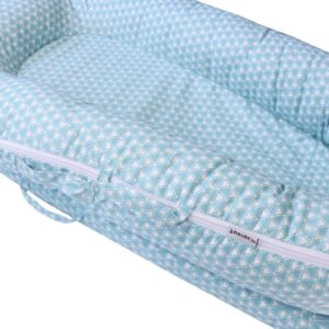 Hi Sprout Newborn Baby Nest Change Extra Cover (Suit for All Dockatot Deluxe Docks) - Blue Ocean