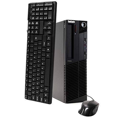 Lenovo ThinkCentre M91 Desktop, Intel Core i5 3.1 GHz, 8 GB RAM, 1 TB SATA HDD, Keyboard & Mouse, Wi-Fi, 17" LCD Monitor (Brands Vary), DVD, Windows 10, (Renewed)