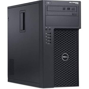 dell precision t1700 workstation, quad-core i7 4770 upto 3.9ghz, 16gb ddr3, 1tb ssd + 500gb hdd, 4k 3-monitor support(2x dp x 1 vga), wifi, bt 4.0, dvd-rw, usb 3.0, win 10 pro(renewed)