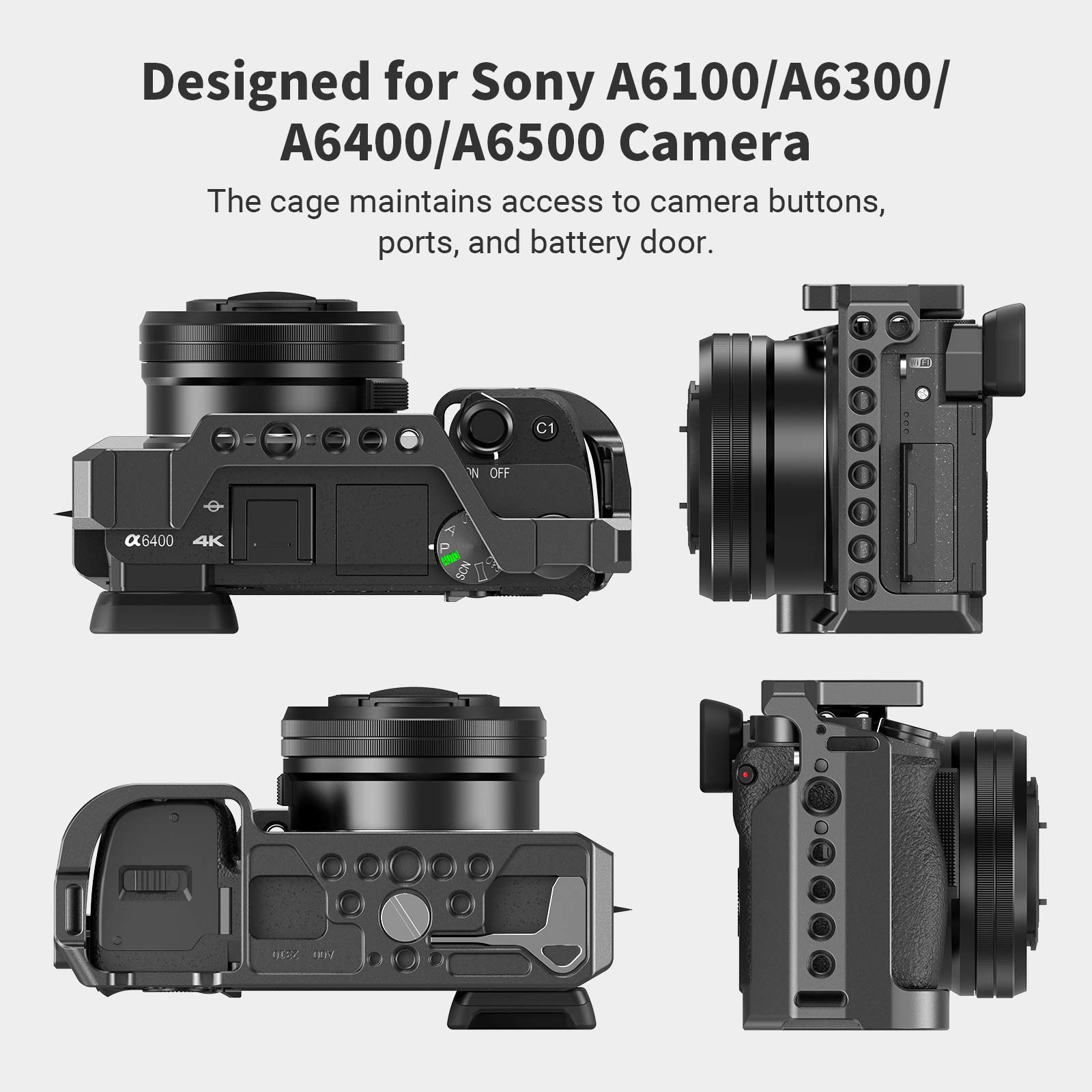 SMALLRIG Camera A6400 A6100 Cage for Sony A6400 A6100 Camera - CCS2310