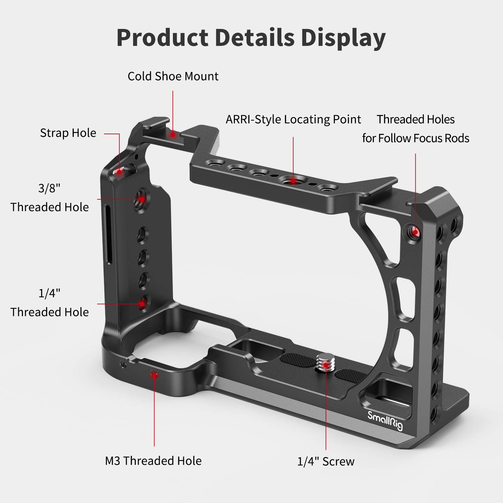 SMALLRIG Camera A6400 A6100 Cage for Sony A6400 A6100 Camera - CCS2310