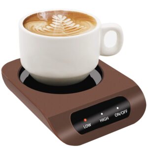 coffee mug warmer - desktop beverage warmer - electric cup warmer tea water cocoa milk for office desk and home use 110v 35w best gift for coffee lovers with automatic shut off function