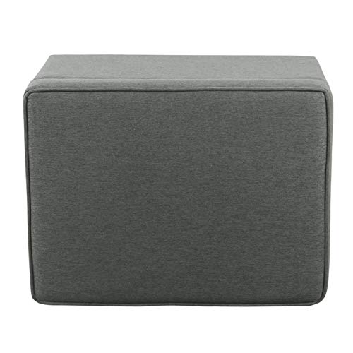 Spatial Order Home Decor | Dinah Collection Modern Storage Ottoman | Ottoman with Storage for Living Room & Bedroom (Grey)