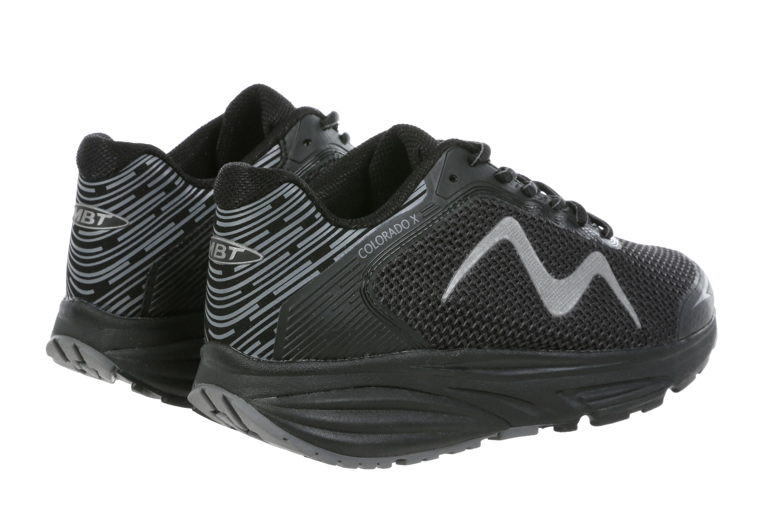 MBT Women's Colorado X Rocker Bottom Walking Shoe, Black - 8.5 M US