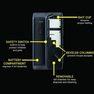 Victor M250SSR-2 Indoor Electronic Humane Mouse Trap - No Touch, No See Electric Mouse Trap - 2 Traps