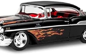 Revell 85-1529 ’57 Chevy Bel Air Model Car Kit 1:25 Scale 30-Piece Skill Level 3 SnapTite Max Plastic Model Building Kit,Black