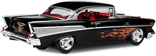 Revell 85-1529 ’57 Chevy Bel Air Model Car Kit 1:25 Scale 30-Piece Skill Level 3 SnapTite Max Plastic Model Building Kit,Black