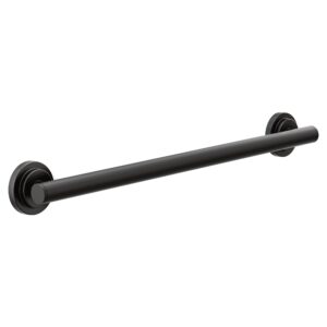 moen yg0724bl iso 24-inch designer grab bar, matte black