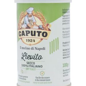 Antimo Caputo Lievito Active Dry Yeast 3.5 Ounce Can - Made in Italy - Perfect with 00 Flour