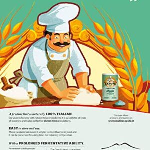 Antimo Caputo Lievito Active Dry Yeast 3.5 Ounce Can - Made in Italy - Perfect with 00 Flour