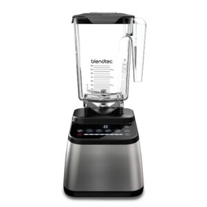 blendtec original designer series blender and 90 oz wildside+ jar - kitchen blender bundle - stainless steel