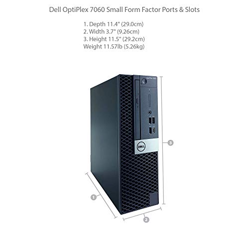 Dell Optiplex 7060 SFF Desktop - 8th Gen Intel Core i7-8700 6-Core Processor up to 4.60 GHz, 16GB DDR4 Memory, 512GB Solid State Drive, Intel UHD Graphics 630, DVD Burner, Win10 Pro (64-bit) (Renewed)