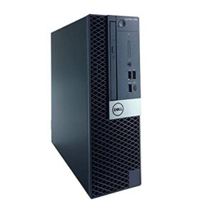 Dell Optiplex 7060 SFF Desktop - 8th Gen Intel Core i7-8700 6-Core Processor up to 4.60 GHz, 16GB DDR4 Memory, 512GB Solid State Drive, Intel UHD Graphics 630, DVD Burner, Win10 Pro (64-bit) (Renewed)