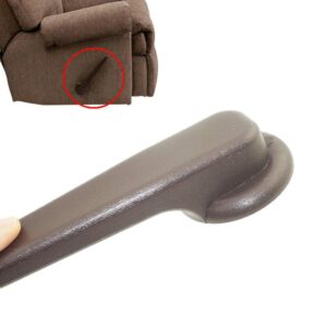 AUXPhome Universal Brown Plastic Sofa Chair Recliner Release Pull Handle Replacement Parts, 5/8" Lever Square Hole Foot Rest Release Right/Left Hand，fits More Brands Recliner Handle and Furniture